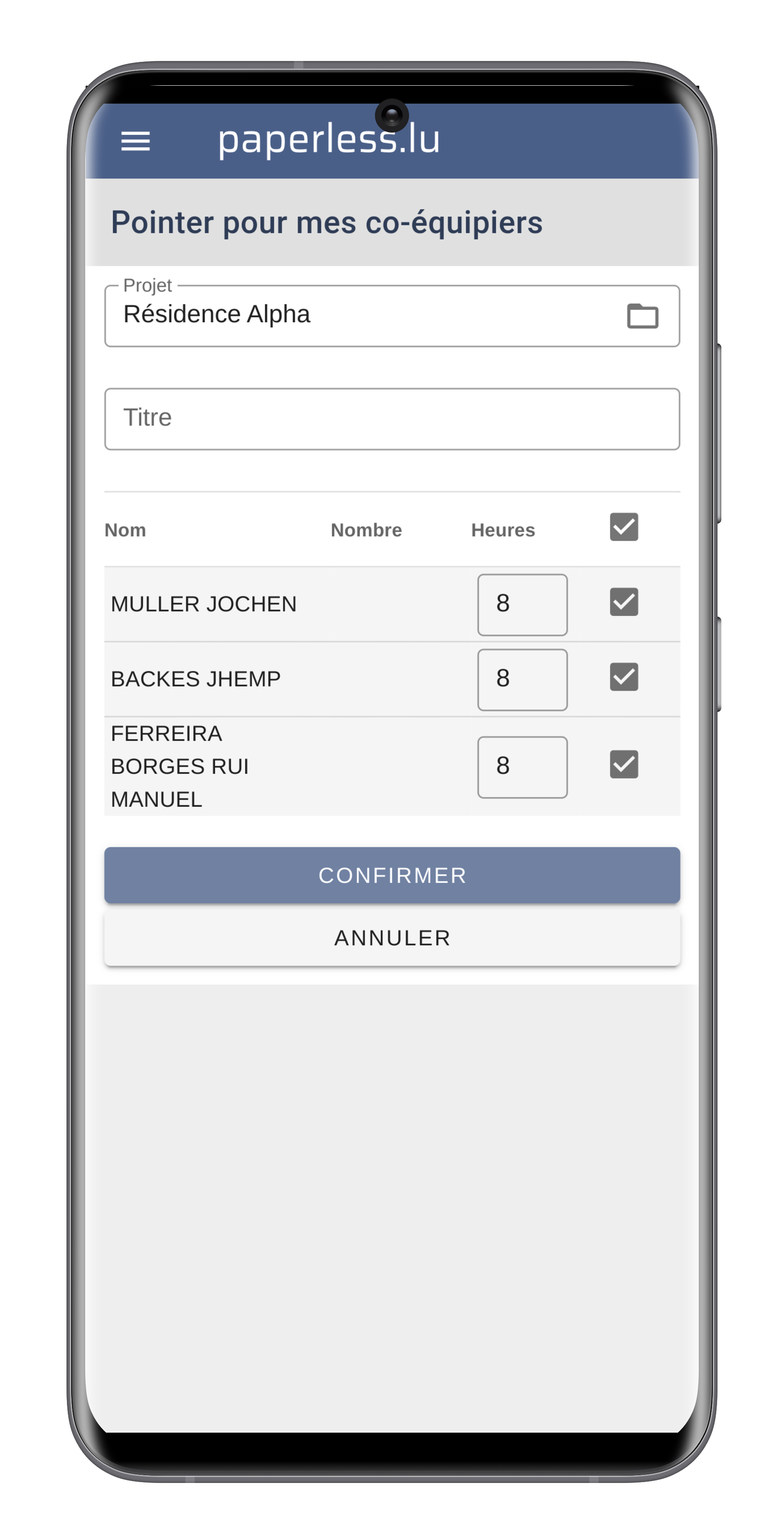 Team-Work – Time-tracking for teams
